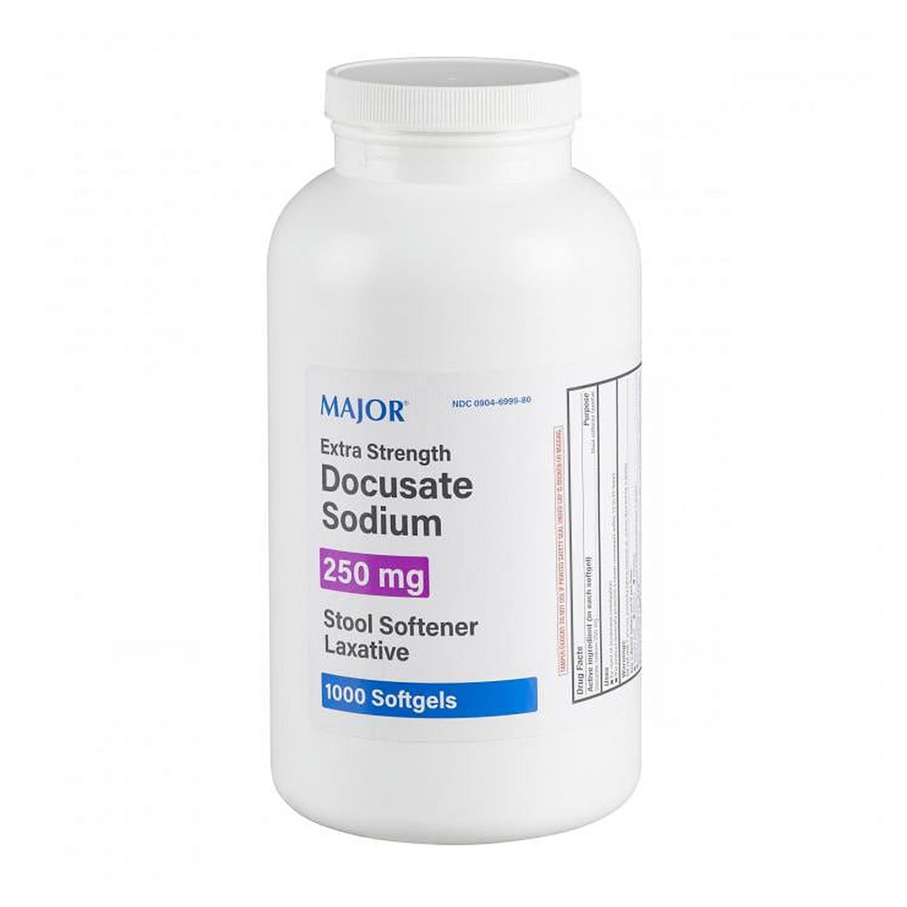 Major Extra Strength Docusate Sodium 250 mg - 1000 Softgels — RMS PRODUCTS