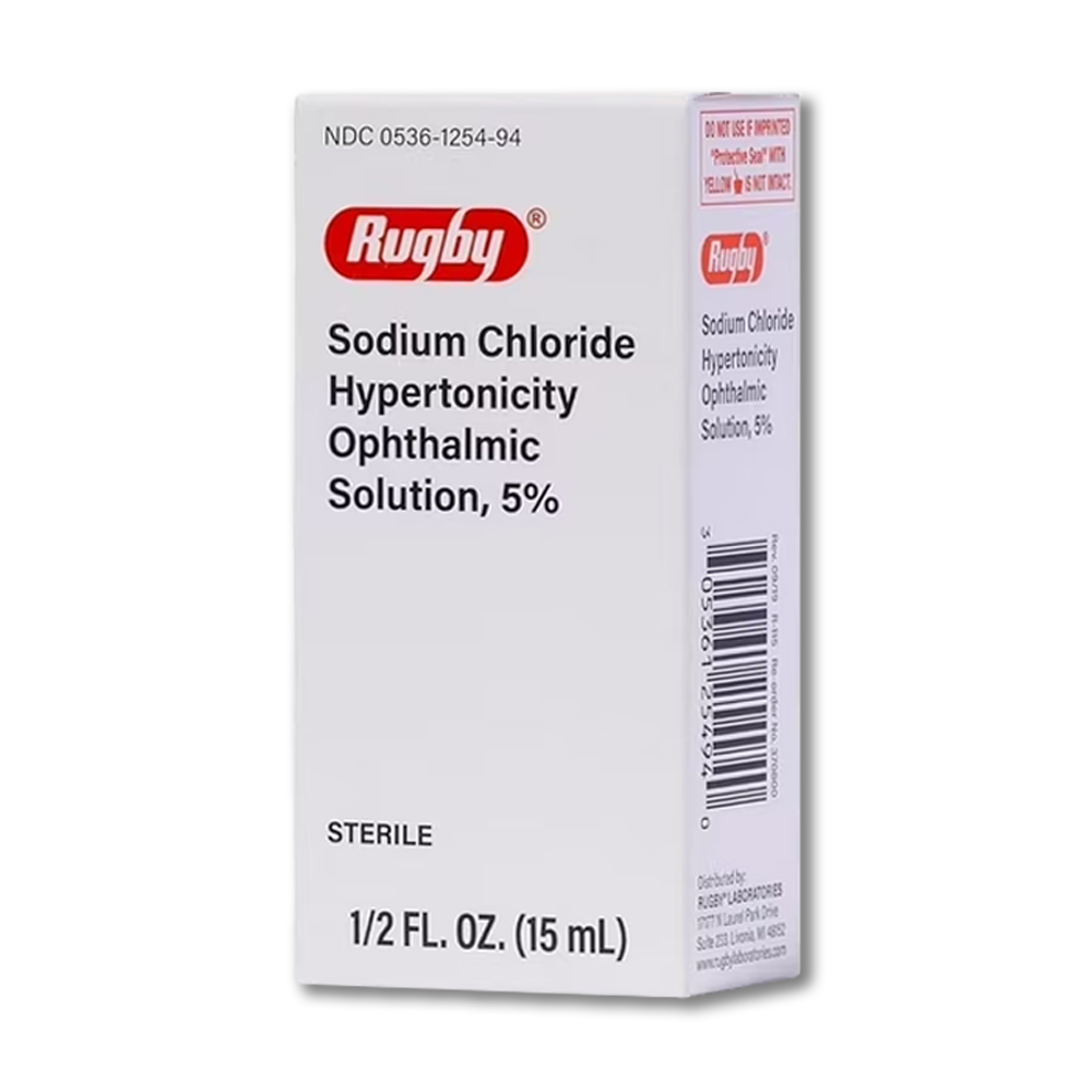 Rugby Sodium Chloride Hypertonicity Ophthalmic Solution 5% – 15 mL | E ...