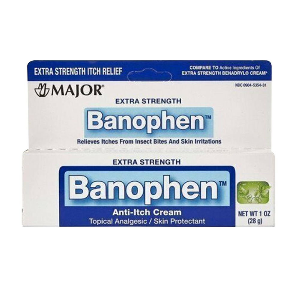 Major Extra Strength Banophen Anti-Itch Cream - 1 oz — RMS PRODUCTS