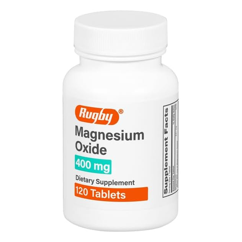Rugby Magnesium Oxide 400 mg - 120 Tablets — RMS PRODUCTS