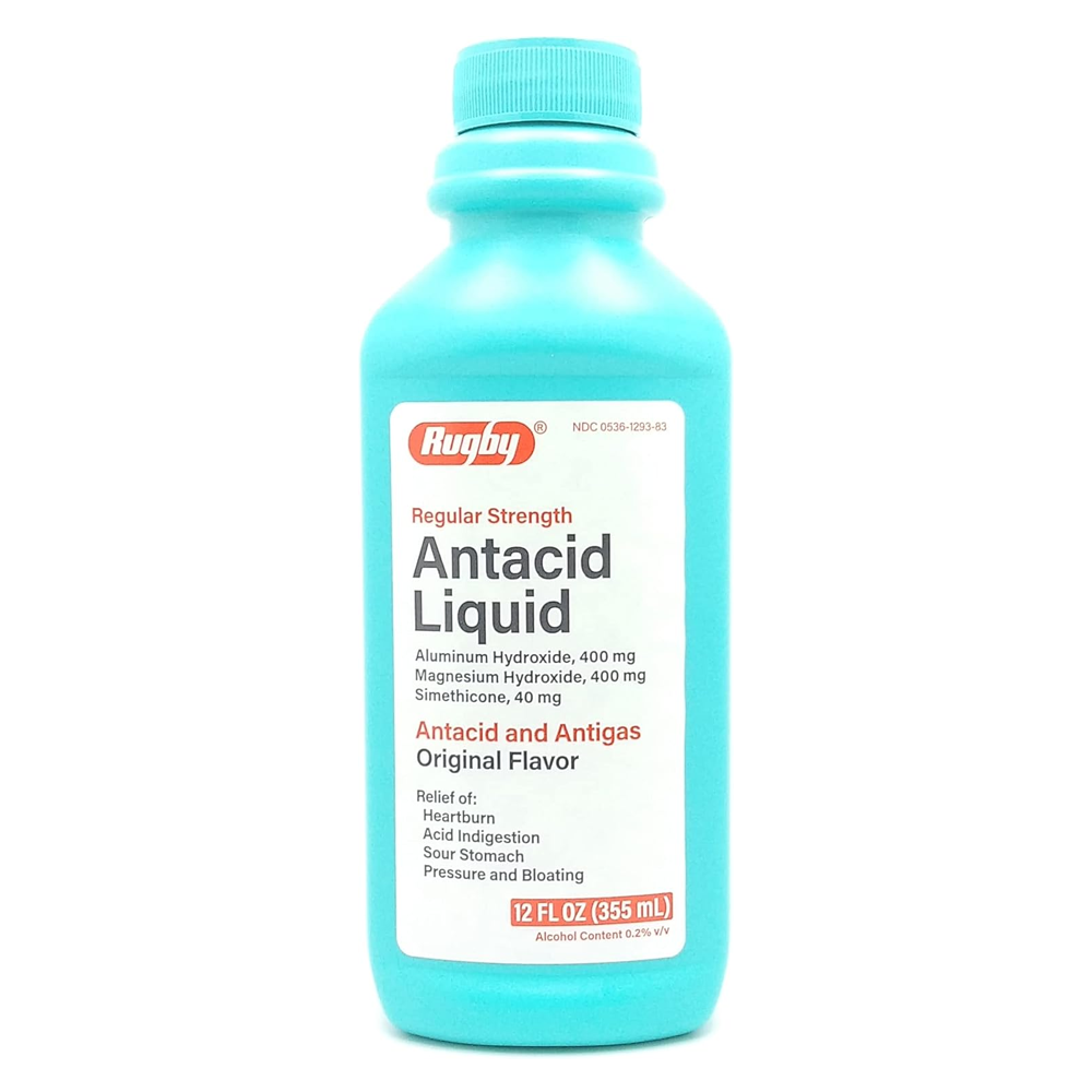 Rugby Antacid Liquid Lemon Mint Flavor - 12 fl oz — RMS PRODUCTS