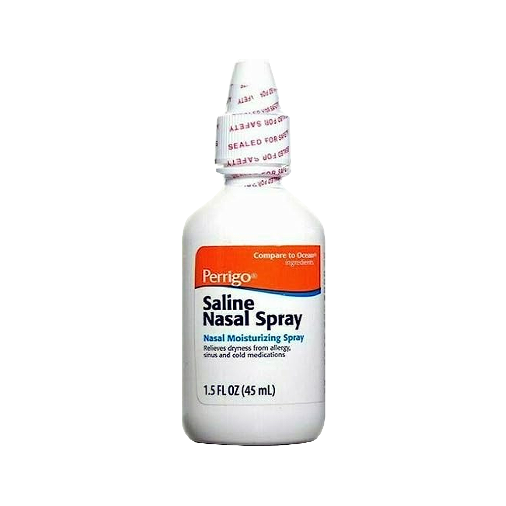Perrigo Saline Mist Nasal Spray – 1.5 oz | Gentle Nasal Moisturizer ...