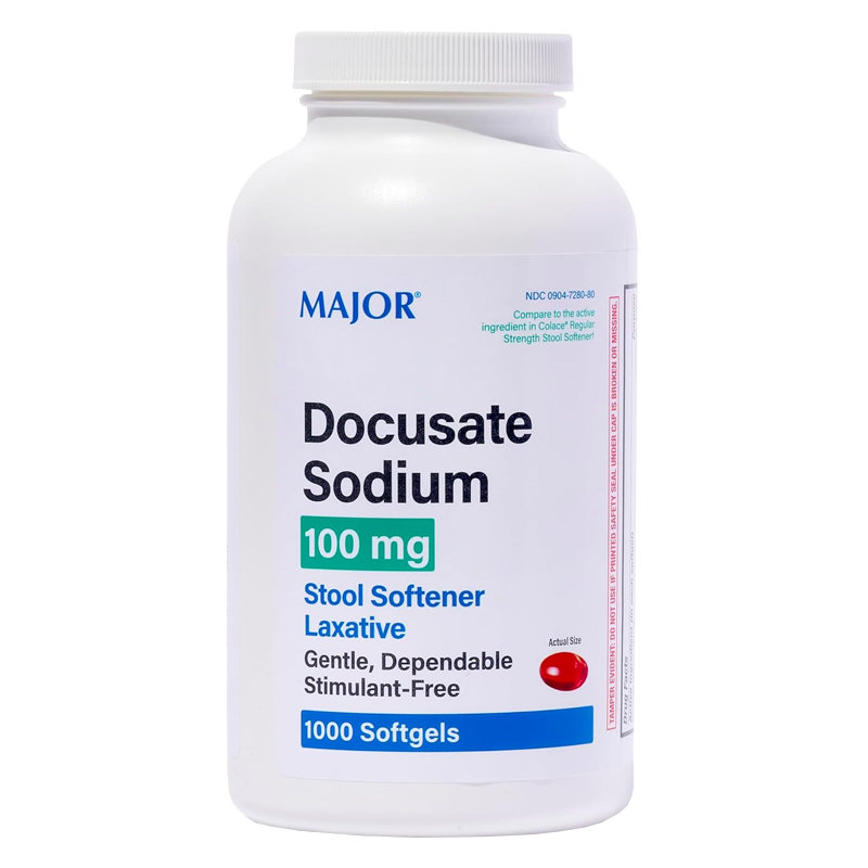 Major Extra Strength Docusate Sodium 100 mg - 1000 Softgels — RMS PRODUCTS