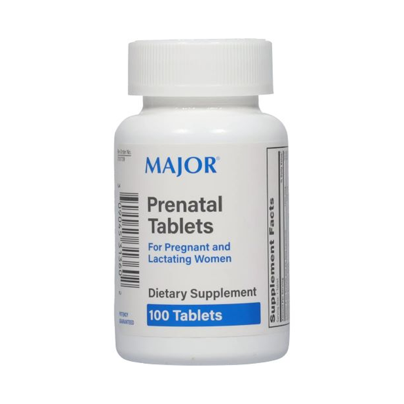 Major Prenatal Tablets - 100 Tablets — RMS PRODUCTS