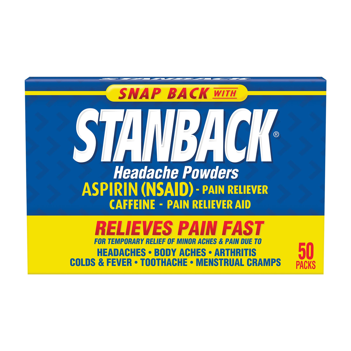 Stanback Headache Powders – Fast Pain Relief (50 Packets) — RMS PRODUCTS