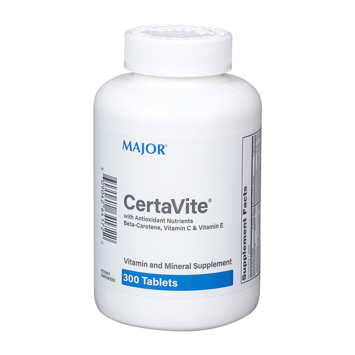 Major Certa-Vite Multivitamin with Ascorbic Acid – 60mg, 300 Tablets ...