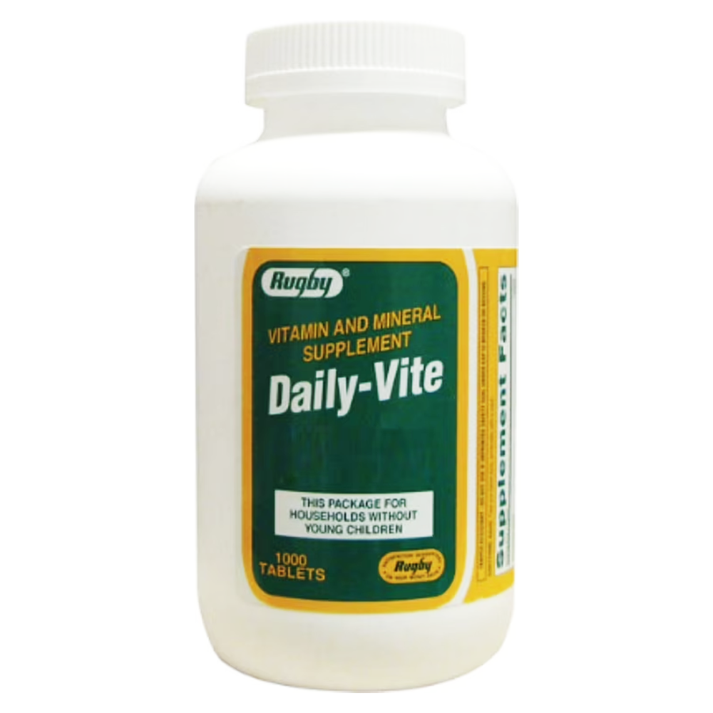 Rugby DAILY VITE Multivitamin – 1000 Tablets — RMS PRODUCTS