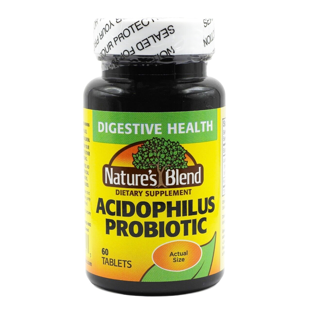 Nature's Blend Acidophilus Probiotic - 60 Tablets — Riverside Medical ...