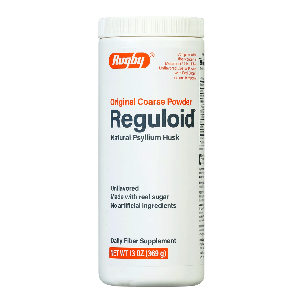 Rugby Orange Smooth Reguloid 13 oz – Natural Psyllium Fiber Supplement ...