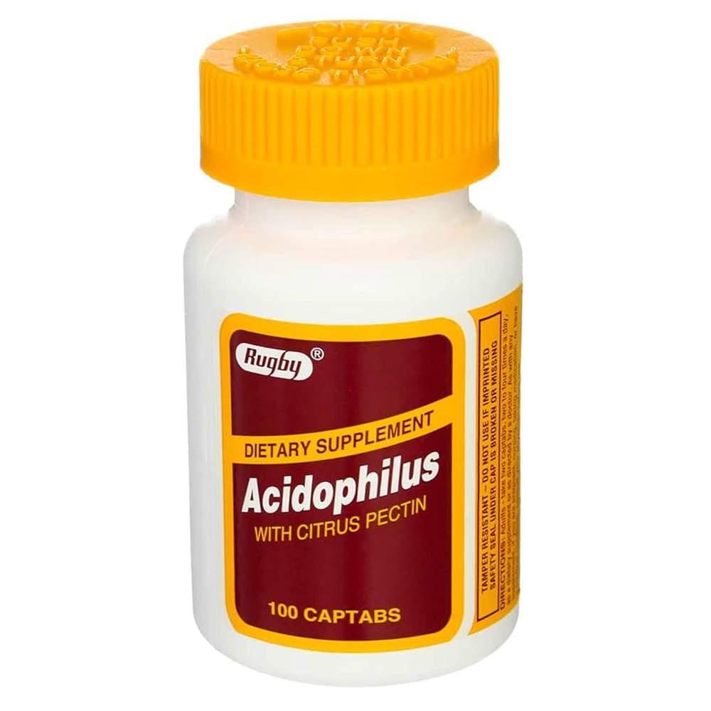 Rugby Acidophilus Extra Strength Probiotic | Dual-Strain L-Acidophilus ...
