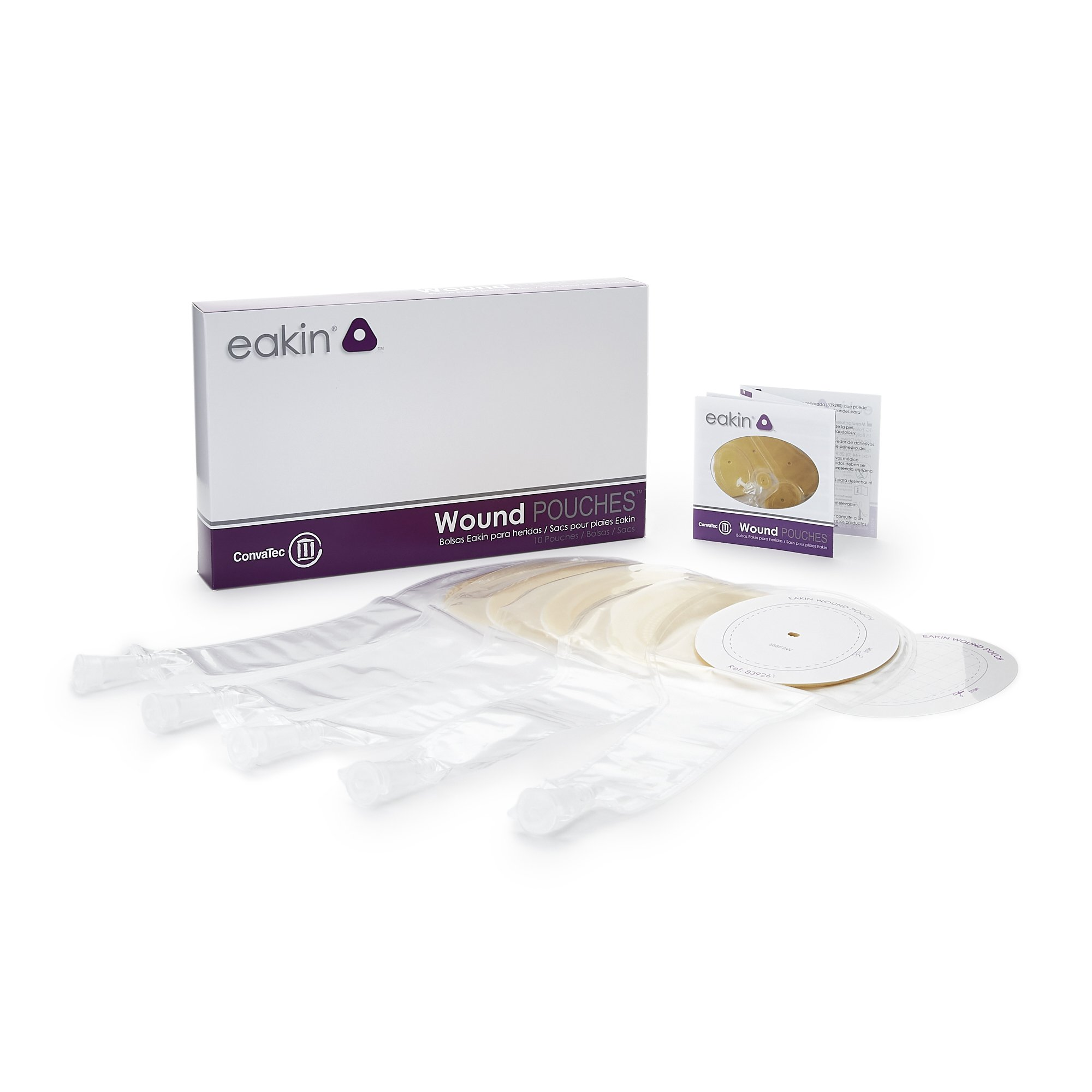 ConvaTec Eakin® 839261 – Medium Fistula & Wound Drainage Pouch, 4.3″ × ...