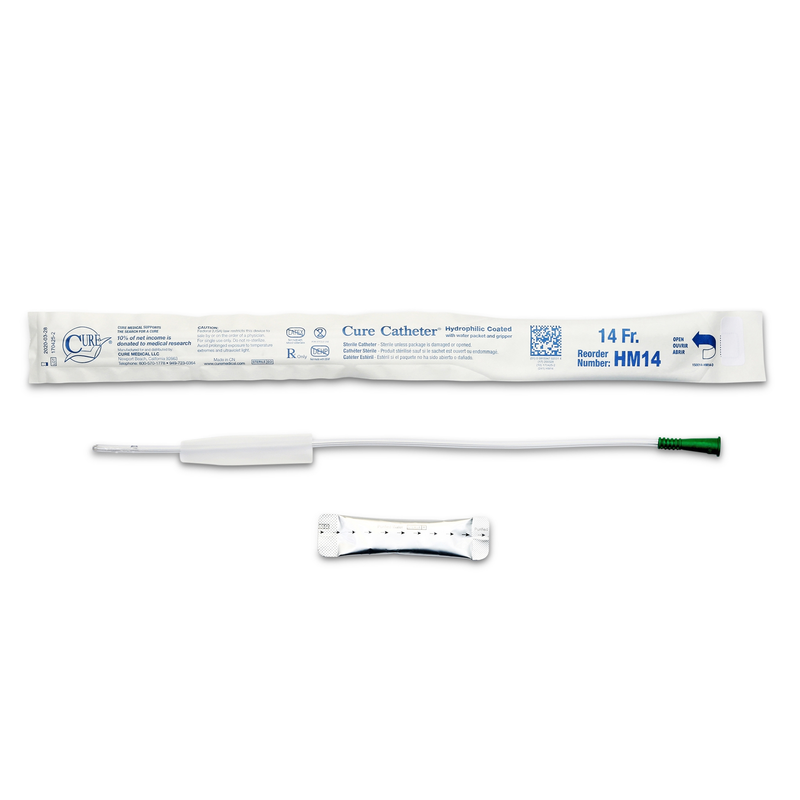 Convatec Cure™ Hydrophilic Intermittent Catheters – 14 Fr × 16″ (Strai ...
