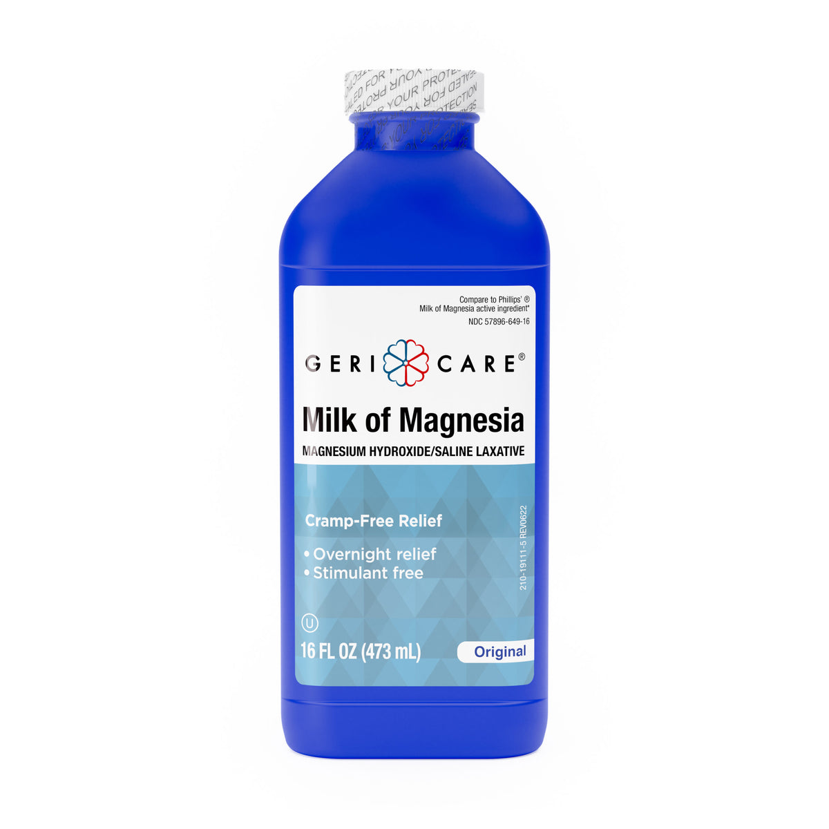 GeriCare Milk of Magnesia – 16 fl oz | Saline Laxative & Antacid (Magn ...